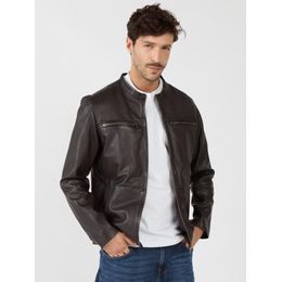 Lederjacke JCC "31024405", Herren, Gr. 48, braun, Obermaterial: 100% Schafsleder; Futter: 100% Baumwolle; Ärmelfutter: 100% Polyester, Jacken