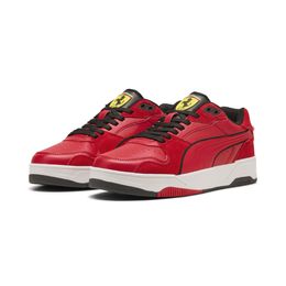 Sneaker Puma "Scuderia Ferrari RBD Break Low Sneakers Erwachsene", Damen, Gr. 43, schwarz (rosso corsa schwarz rot), Obermaterial: Synthetik, Kuhleder, Textil; Futter: Textil; Innensohle: Textil; Laufsohle: Gummi, Schuhe Sneaker