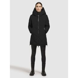 Steppjacke Khujo "PEBB", Damen, Gr. L, schwarz, 100% Polyester, unifarben, regular fit Po-bedeckend, Jacken