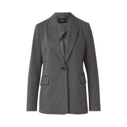 s.Oliver BLACK LABEL Blazer Damen Gr&ouml;&szlig;e 38 graumeliert / wei&szlig;