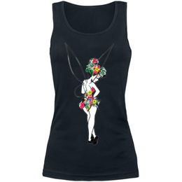 Peter Pan Tinker Bell - Flower Tank-Top schwarz in XXL 47818
