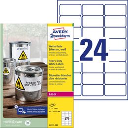 Avery, Etiketten, Wetterfeste Folien-Etiketten