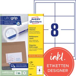 Avery, Etiketten, Universal-Etiketten