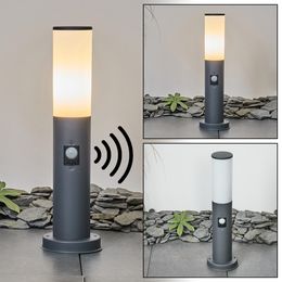 hofstein Caserta Sockelleuchte Anthrazit, 1-flammig, Bewegungsmelder
