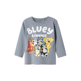 name it Shirt 'NMMalex' Jungen Gr&ouml;&szlig;e 80 blau / taubenblau / gelb / wei&szlig;