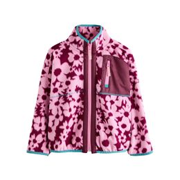 next Fleecejacke M&auml;dchen Gr&ouml;&szlig;e 110 blau / beere / hellpink