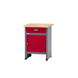 Küpper Küpper Werkbank Eintürig mit 1 Schublade dunkelrot 60 x 84 x 60 cm