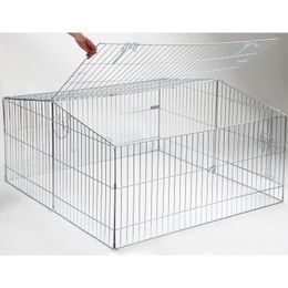 Kerbl Freilaufgehege Gehege f&uuml;r gro&szlig;e Kanninchen + Hasen, Ma&szlig;e 115x115 cm