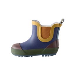 next Gummistiefel Jungen Gr&ouml;&szlig;e 19 navy / braun / gelb / gr&uuml;n