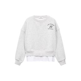 Mango Kids Sweatshirt 'SPORTS' M&auml;dchen Gr&ouml;&szlig;e 128 marine / navy / hellgrau / wei&szlig;