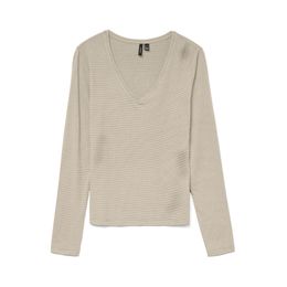 V&eacute;ro Moda Vero Moda Shirt 'VMLAVA' Damen Gr&ouml;&szlig;e XS beige / gold