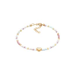 Elli Armband Damen Gr&ouml;&szlig;e 16 hellblau / gold / rosa / wei&szlig;