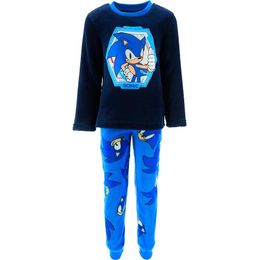 Sonic Pyjama "Sonic Modern" in Schwarz/ Blau - 56% | Größe 104 | Kinder-waesche