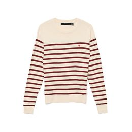 V&eacute;ro Moda VERO MODA Pullover 'VMDORY' Damen Gr&ouml;&szlig;e XL creme / weinrot