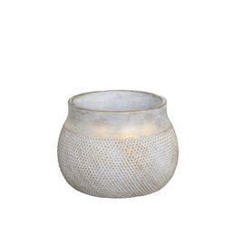 Chic Antique Blumentopf mit Gold skandinavische Deko Online Shop