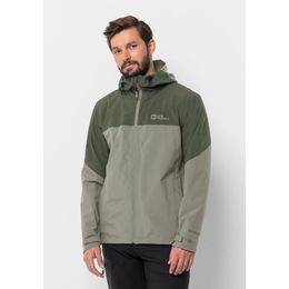 Jack Wolfskin Outdoorjacke »WEILTAL 2L JKT M« mit Kapuze misty-green XL (54/56) XL (54/56) Wetterschutzjacke