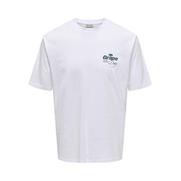 Only & Sons Only & Sons Shirt 'ONSALFRESCO' male White size 4XL