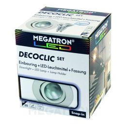 MEGATRON LED-Einbauspot Set 2800K ws MT75400)
