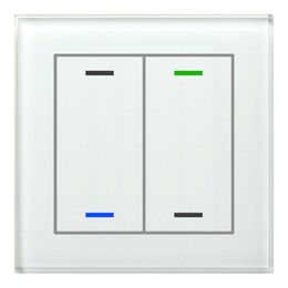 MDT technologies Glastaster II Light 2-fach RGBW, wei&szlig;, neutral BE-GTL2TW.01)