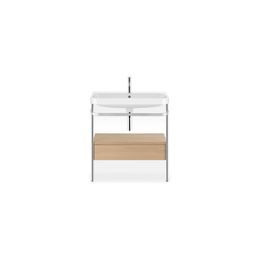 Duravit M&ouml;belwaschtisch-Kombi Happy D.2 Plus 77,5x49cm, 2 HL, Me E, m Kons, 1 Lad (HP4842E7171)