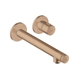 Hansgrohe Fertigset Axor Uno Select UP-Waschtisch-Einhebelmischer, m Ausl. 221mm, brush. r gold (45113310)