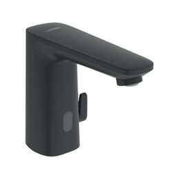 Hansa Infrarot-Waschtischarmatur HansaELECTRA DIGITAL matt-sw, Netzbetrieb, Ausladung 117mm (9220200933)