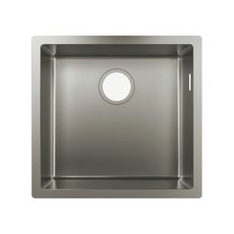 Hansgrohe Unterbausp&uuml;le S719-U400 398x398mm, 1 Hauptbe., o. HL, Edelstahl (43425800)