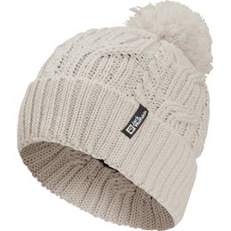 Jack Wolfskin Pompom Beanie M&uuml;tze beige - H&uuml;te & M&uuml;tzen