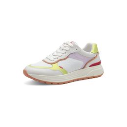 Tamaris Sneaker Damen Gr&ouml;&szlig;e 41 pastellgelb / helllila / hellorange / wei&szlig;