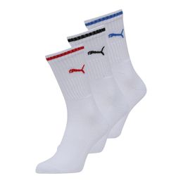 Puma Socken Damen Gr&ouml;&szlig;e 47/49 blau / rot / schwarz / offwhite