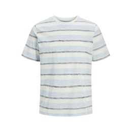 Jack & Jones Jack & Jones T-Shirt 'JJBIRK' Herren Gr&ouml;&szlig;e S nachtblau / hellblau / wei&szlig;