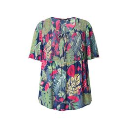 Ulla Popken Tunika Damen Gr&ouml;&szlig;e 4XL/5XL navy / gr&uuml;n / pink