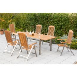 Merxx Keros Set 7tlg. Ausziehtisch