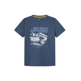Hackett London T-Shirt 'Adventure Car' Jungen Gr&ouml;&szlig;e 146 blue denim / pastellblau / dunkelblau / wei&szlig;