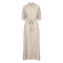 Kaffe Kleid 'Mira' Damen Gr&ouml;&szlig;e 46 beige / wei&szlig; Winterkleid