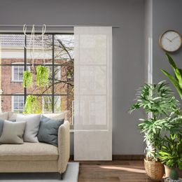 Neutex for you! Schiebegardine NEUTEX FOR YOU "Libre-ECO" Gr. 1, grau (leder), B:60cm H:245cm, Jacquard, Polyester, Gardinen, 60 x 245 cm (B x H)
