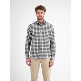 Karohemd Lerros "Lerros Kariertes Herrenhemd, sportiv und stilbewusst", Herren, Gr. 3XL, nordic olive, 100% Baumwolle, Hemden Karohemd