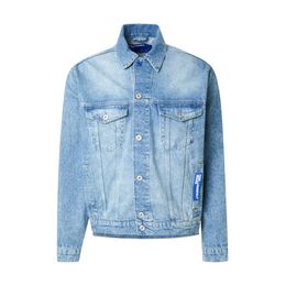 KARL LAGERFELD JEANS Jacke Herren Größe S blue denim / weiß