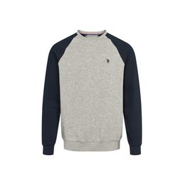 U.S. Polo Assn. Sweatshirt 'Teo' Herren Gr&ouml;&szlig;e S navy / graumeliert