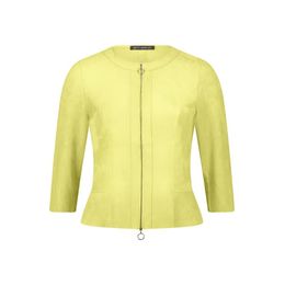 Betty Barclay Blazer-Jacke mit Rei&szlig;verschluss in Erbsgr&uuml;n | Gr.: 48