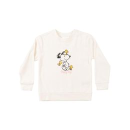 Peanuts Snoopy Baby Sweatshirt Pullover Babykleidung Oberteil Langarm in wei&szlig; | Gr.: 74/80