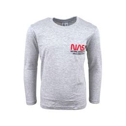 Langarmshirt Nasa in Grau | Gr.: 164