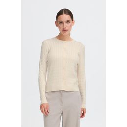 oxmo Strickjacke OXSasja in Beige | Gr.: XXL