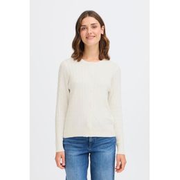 oxmo Strickjacke OXSasja in Wei&szlig; | Gr.: XXL