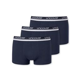 uncover by Schiesser Boxershort 3er Pack in Dunkelblau | Gr.: 3XL