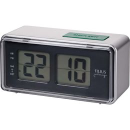 FILIUS zeitdesign Funkwecker &raquo;0530-19&laquo; silberfarben Schicker Funkwecker