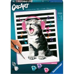 Ravensburger Malen nach Zahlen »CreArt, Singing Cat« Made in Europe bunt