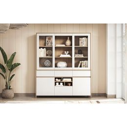 Home Affaire Buffet »Stranda, Hochschrank im Scandi-Style, moderner Schrank« Rahmenoptik, ausreichend Stauraum, vielseitig einsetzbar, 164 cm breit...