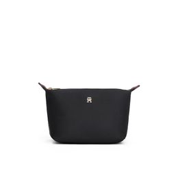 Tommy Hilfiger Kosmetiktasche »TH ICON WASHBAG NYLON«, Unisex Minibag, Kulturbeutel, mit TH-Schmuckelement schwarz