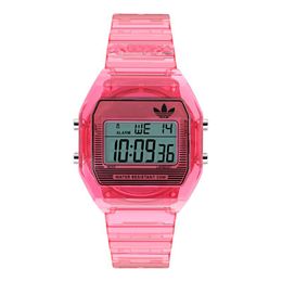 adidas originals Digitaluhr »DIGITAL TWO CRYSTAL« Quarzuhr, Armbanduhr, Herrenuhr, Damenuhr, Resinarmband pink (transparent) 0 Moderne Digitaluhr...